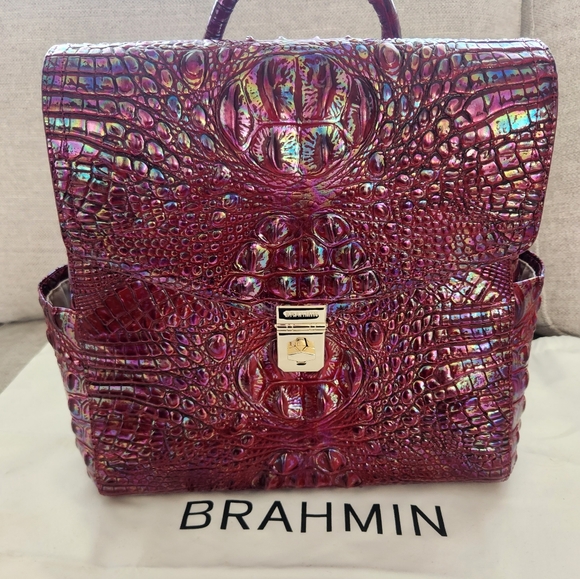 Brahmin | Bags | Brahmin Liz Sangria Backpack | Poshmark